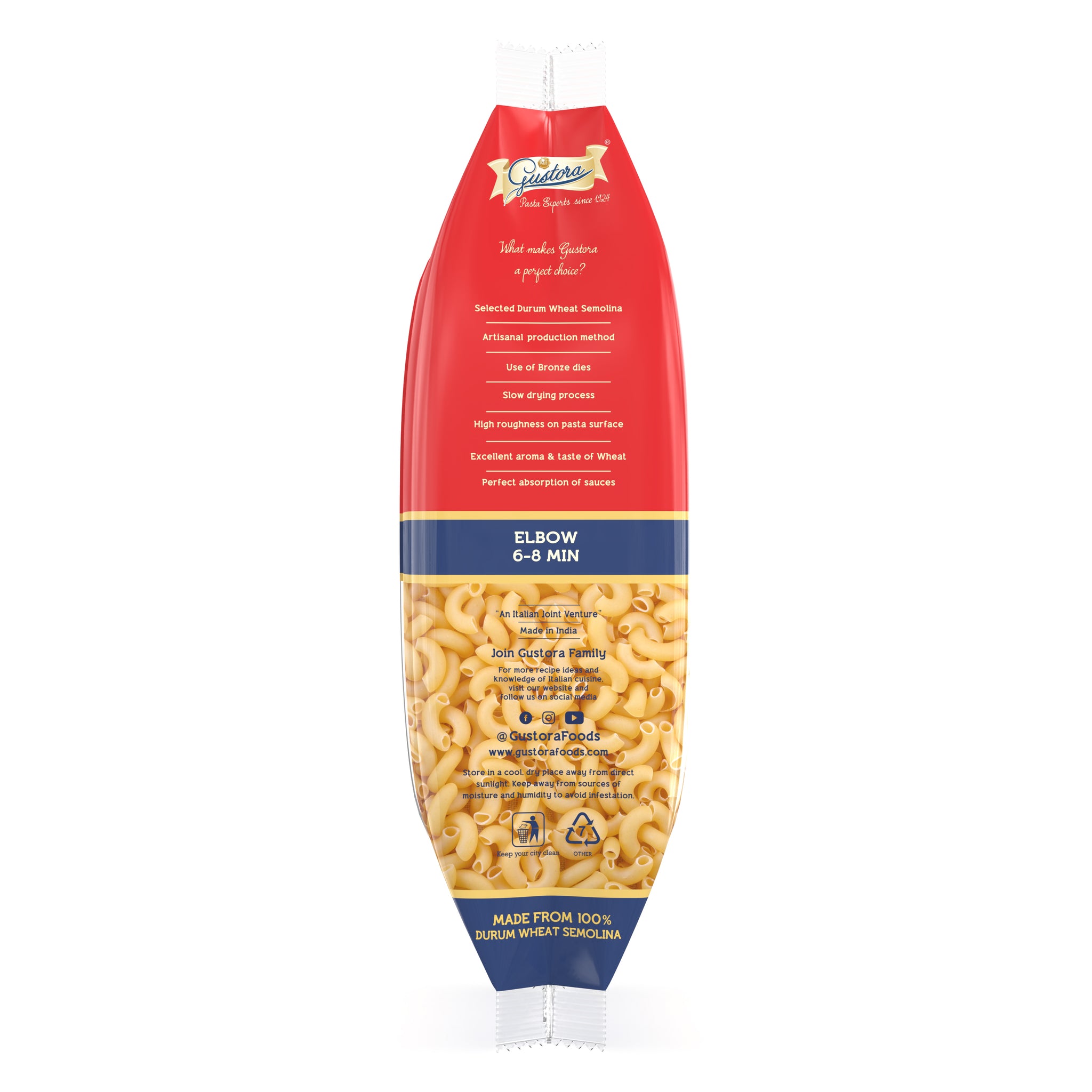 Buy Elbow Pasta – Best Price Online | Gustora Foods